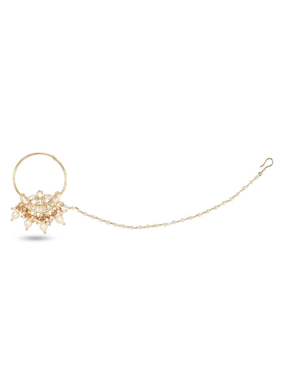 NISSA WHITE NOSE RING- WHITE – ODE Collective